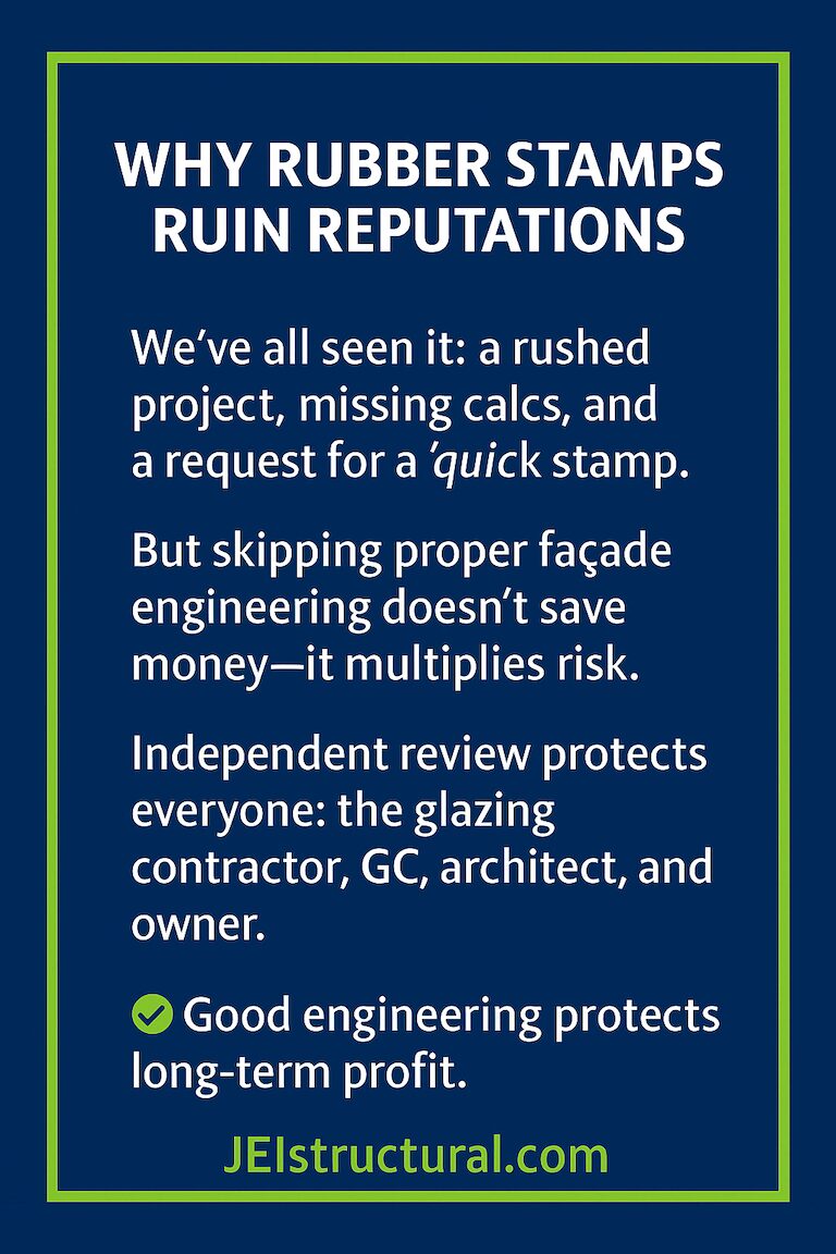 Why Rubber Stamps Destroy Reputations - Choose JEI Structural Glass ...